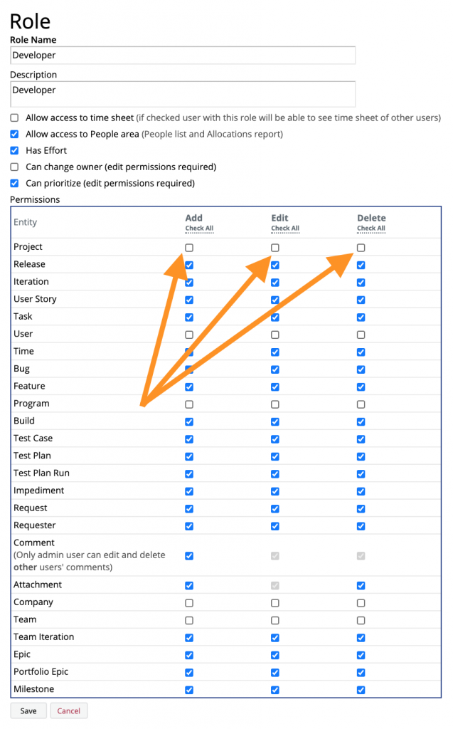 Roles and Permissions | Targetprocess - Enterprise Agility Solution