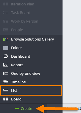 List View mode | Targetprocess - Enterprise Agility Solution
