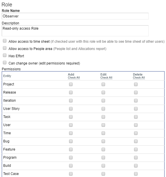 Observer Role. Limited Access to Selected Projects | Targetprocess ...