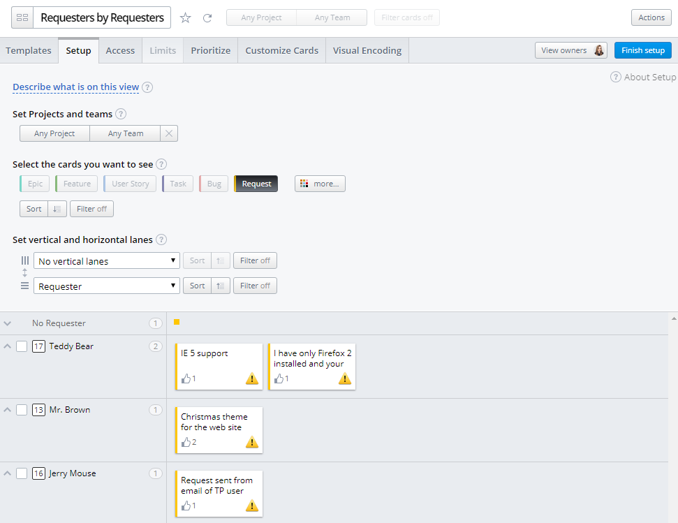 How to manage Requesters | Targetprocess - Enterprise Agility Solution
