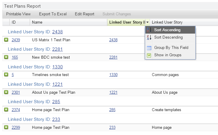 Tests Coverage for User Stories Reports | Targetprocess - Enterprise ...