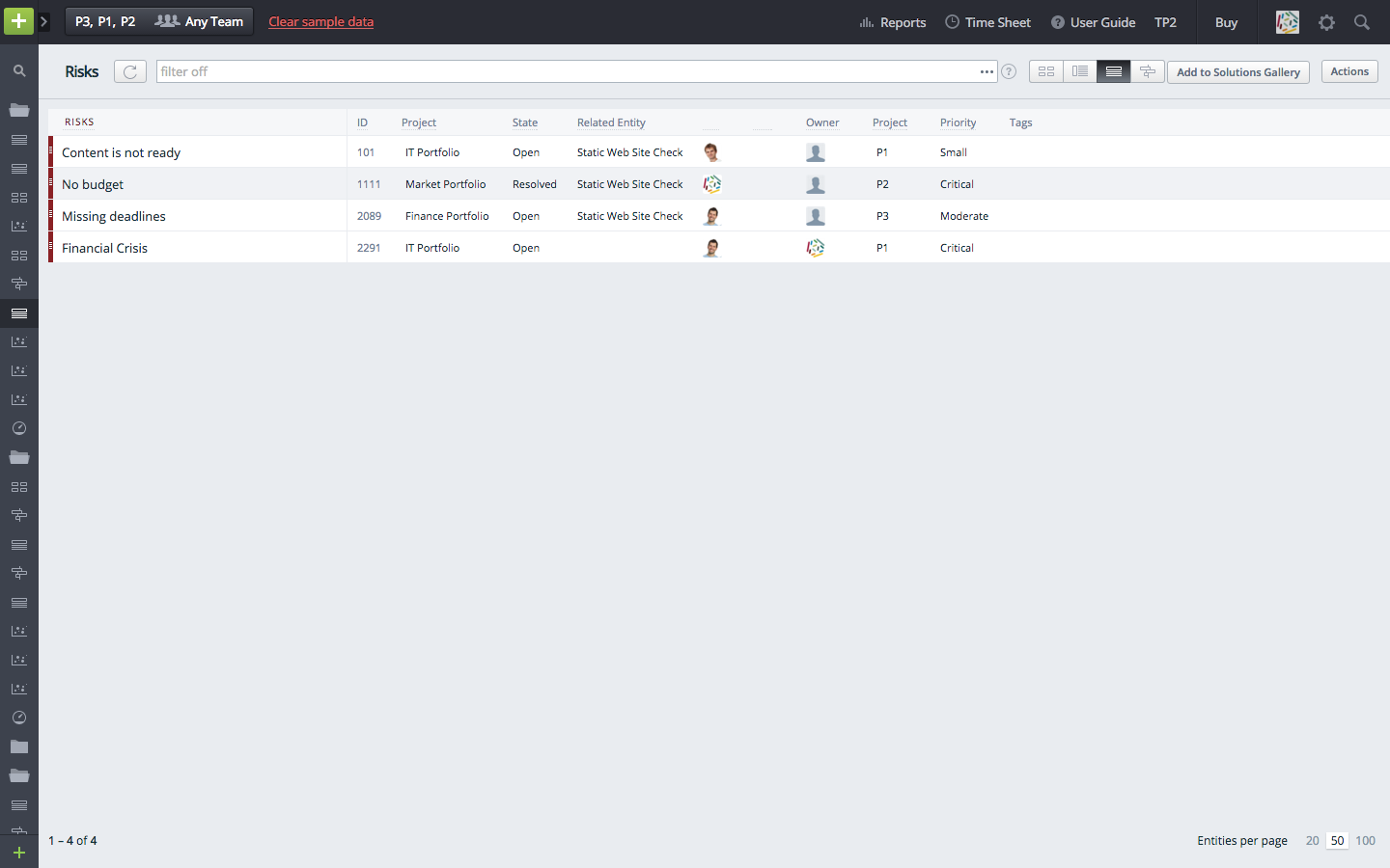Blockers and Impediments | Targetprocess - Enterprise Agility Solution