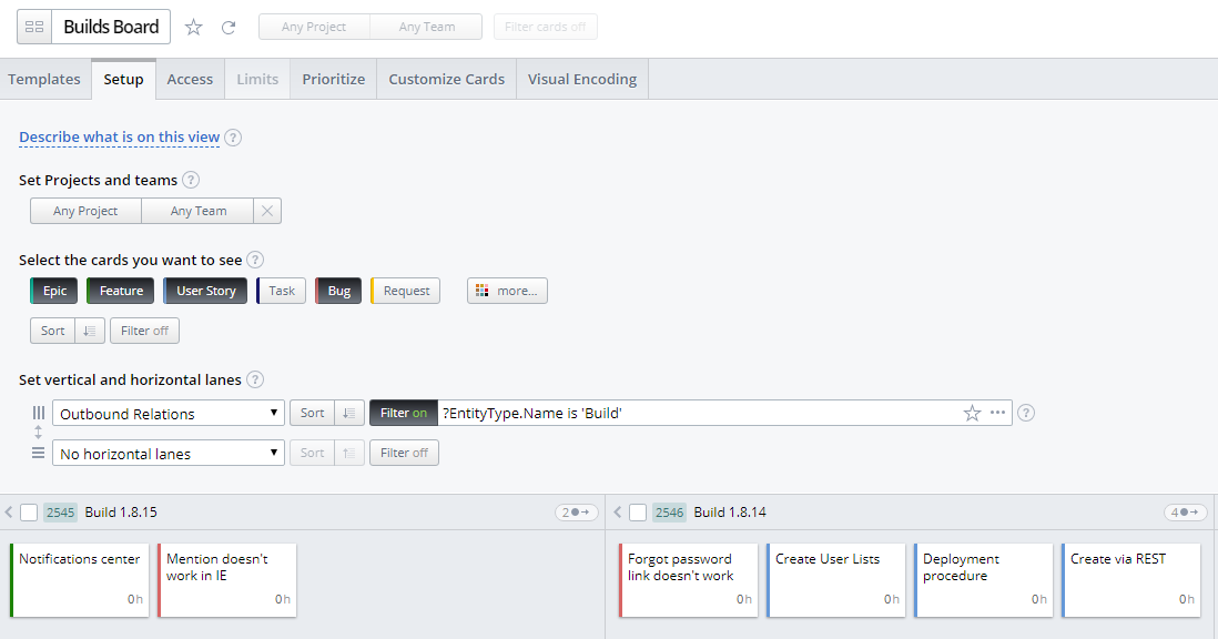 Builds | Targetprocess - Enterprise Agility Solution