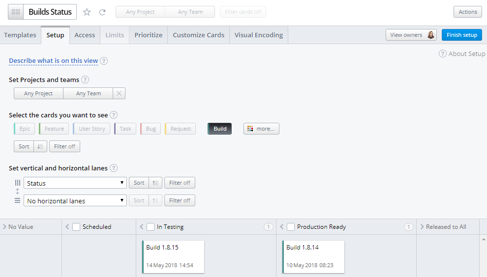 Builds | Targetprocess - Enterprise Agility Solution