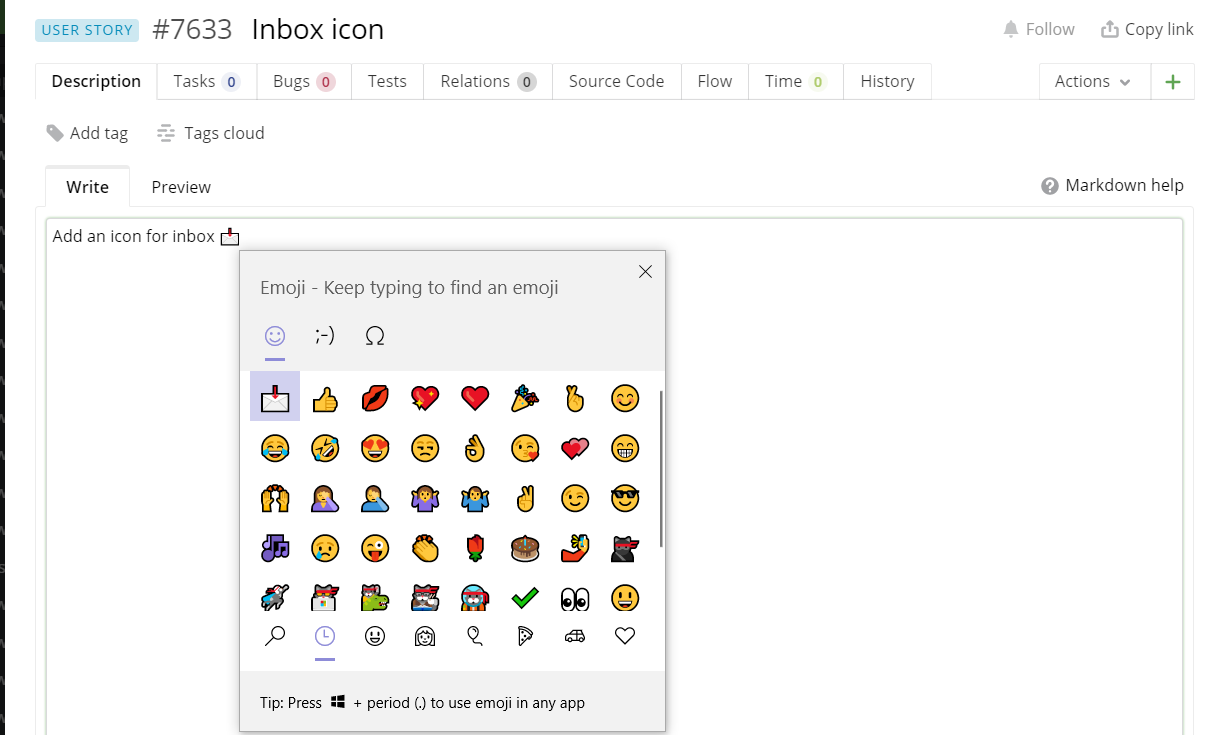 Emoji | Targetprocess - Enterprise Agility Solution