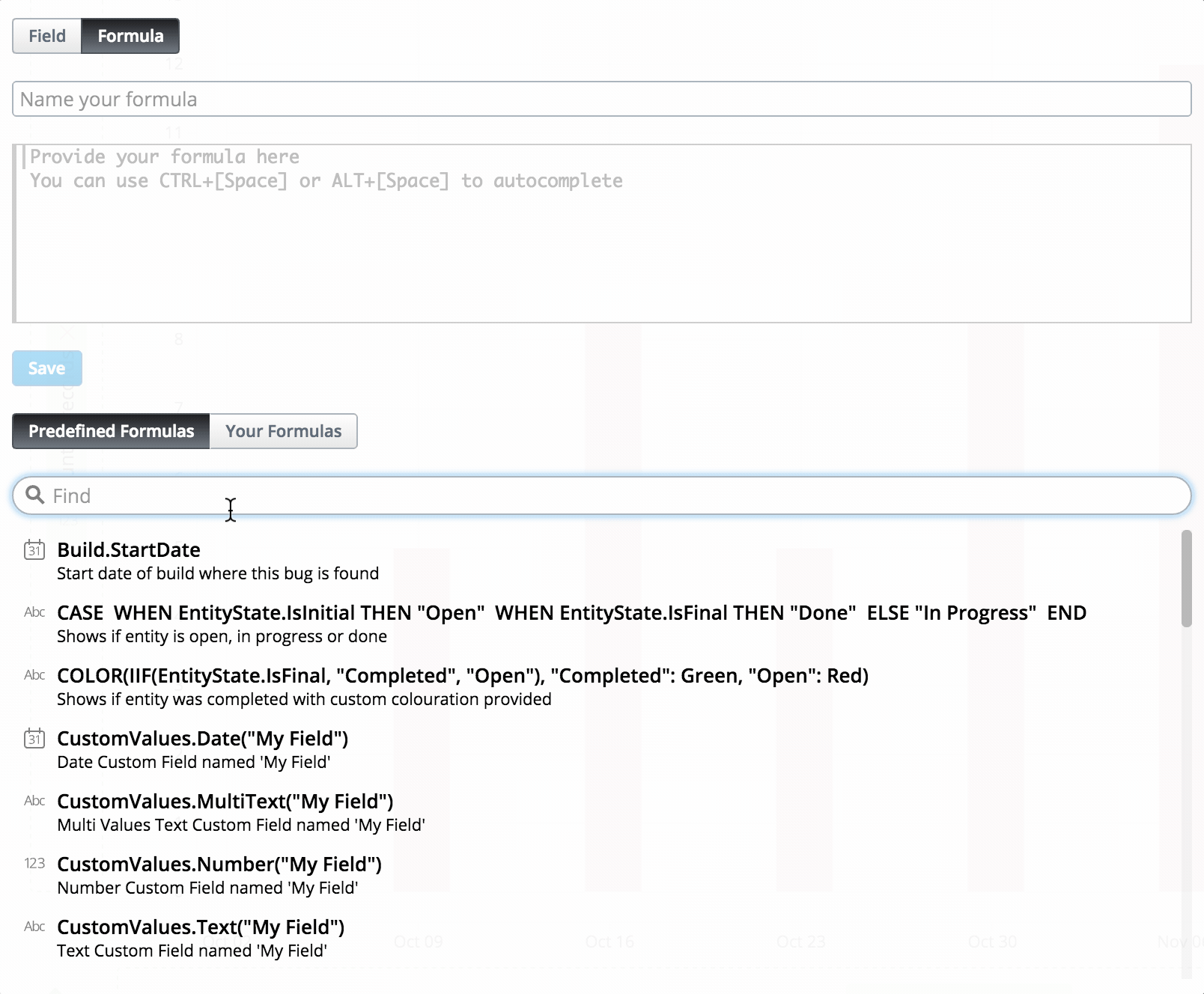 Custom Formulas For Data Fields In Visual Reports Targetprocess Enterprise Agility Solution
