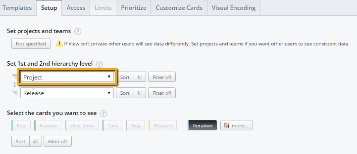 Progress Summary view | Targetprocess - Enterprise Agility Solution