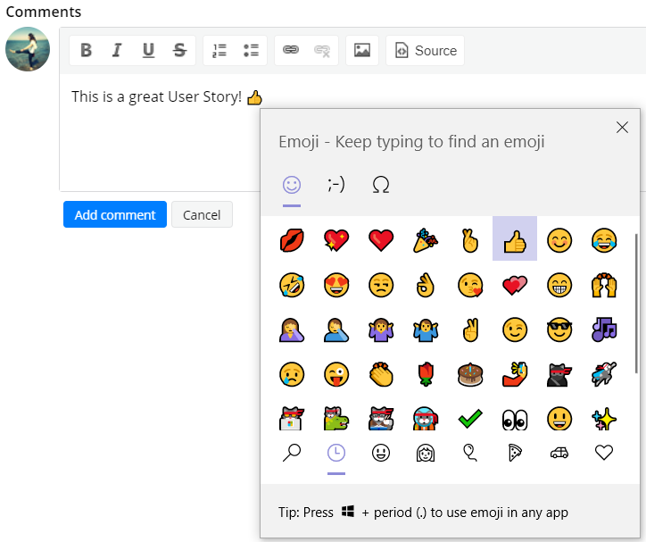 Emoji | Targetprocess - Enterprise Agility Solution