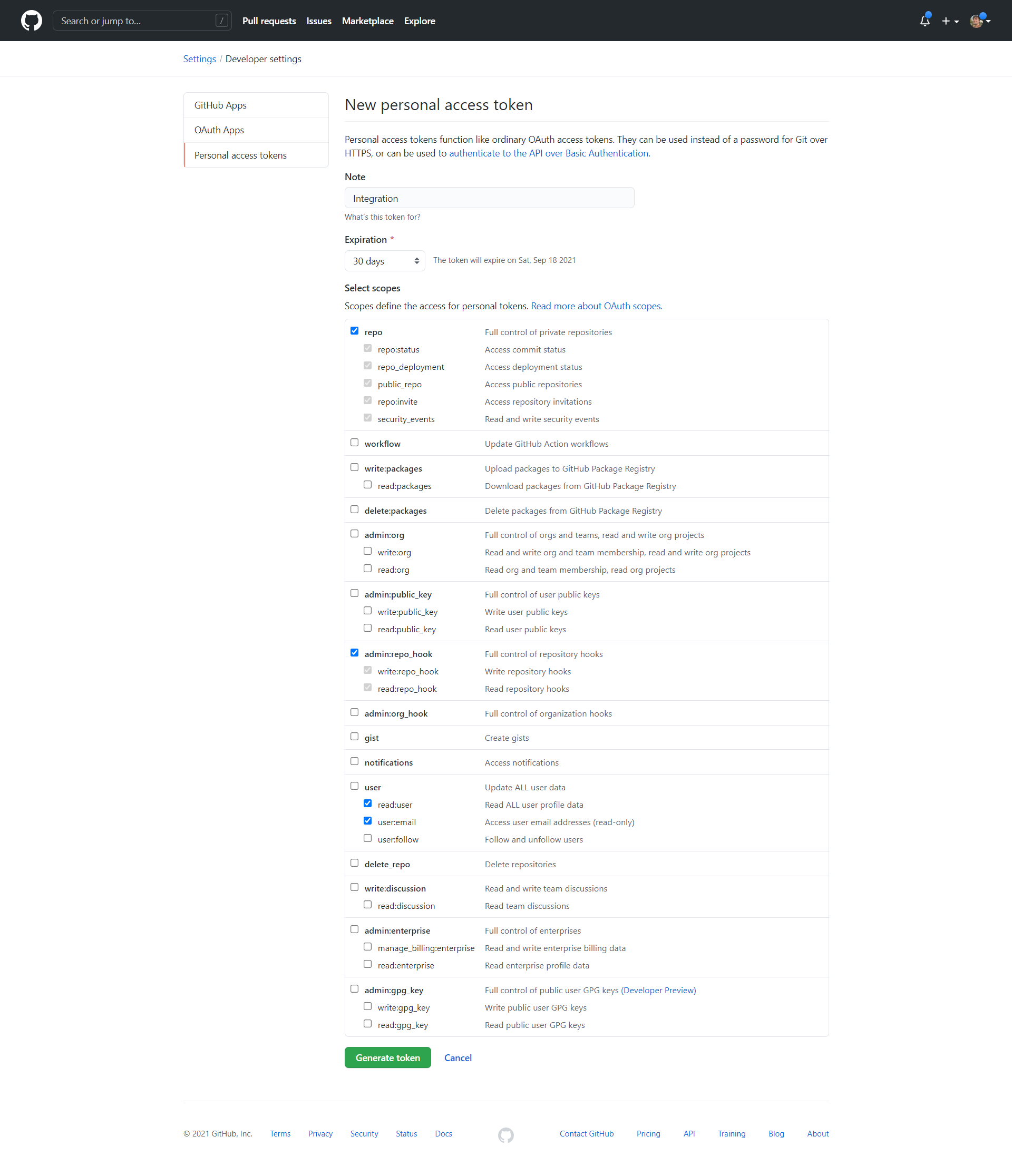 How to create a personal access token for DevOps Integrations | Targetprocess - Enterprise ...
