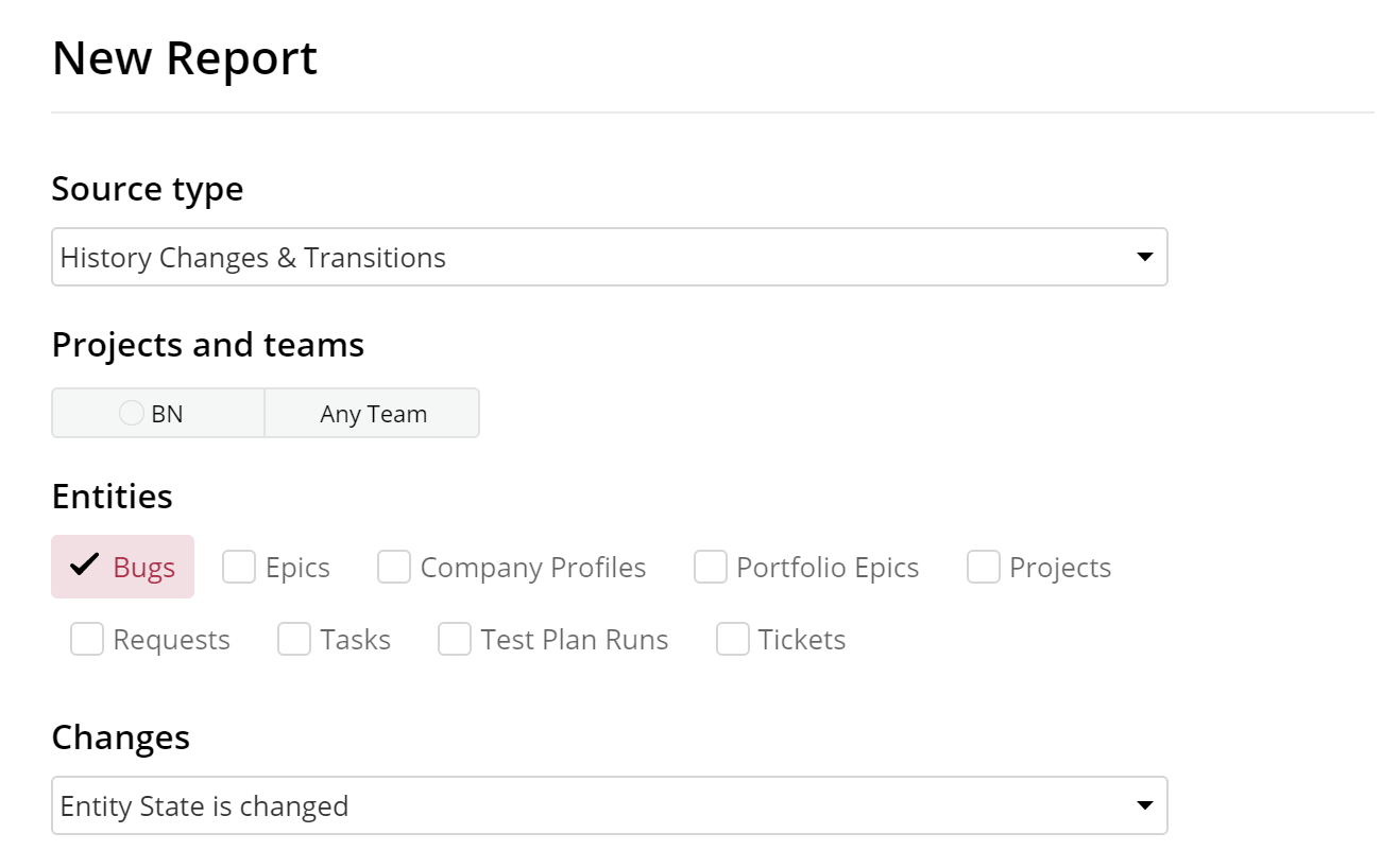 Historical Report on State Transitions | Targetprocess - Enterprise ...