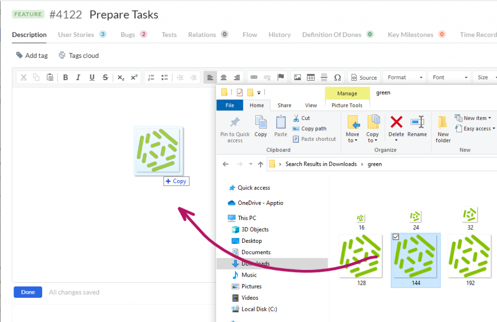 How to add images into Description and Comments | Targetprocess - Enterprise Agility Solution