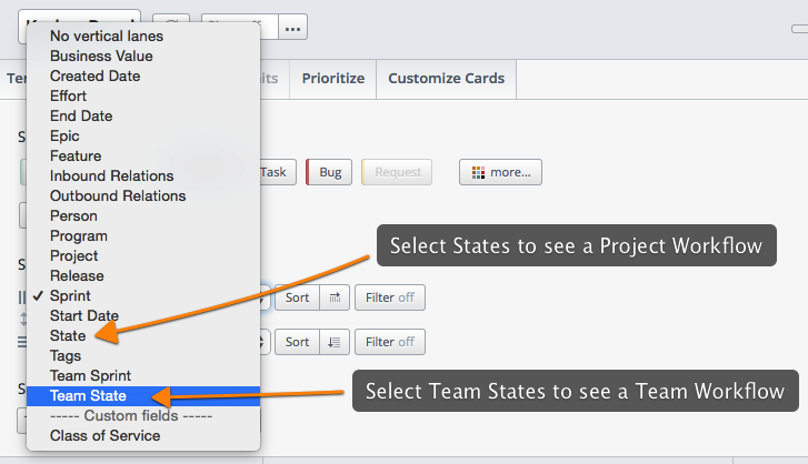 How To Customize Team Workflows Targetprocess Enterprise Agility Solution