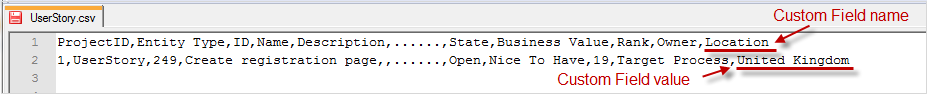 How To Import Entities With Custom Fields Targetprocess Enterprise Agility Solution