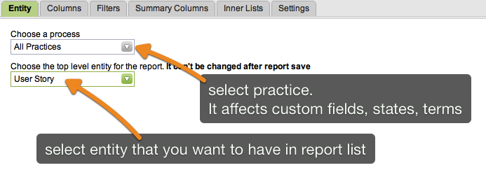 How To Create A Tabular Report Targetprocess Enterprise Agility Solution
