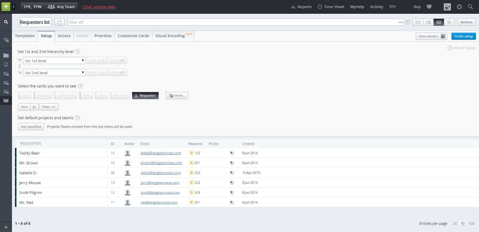 How to manage Requests by Companies | Targetprocess - Enterprise Agility Solution