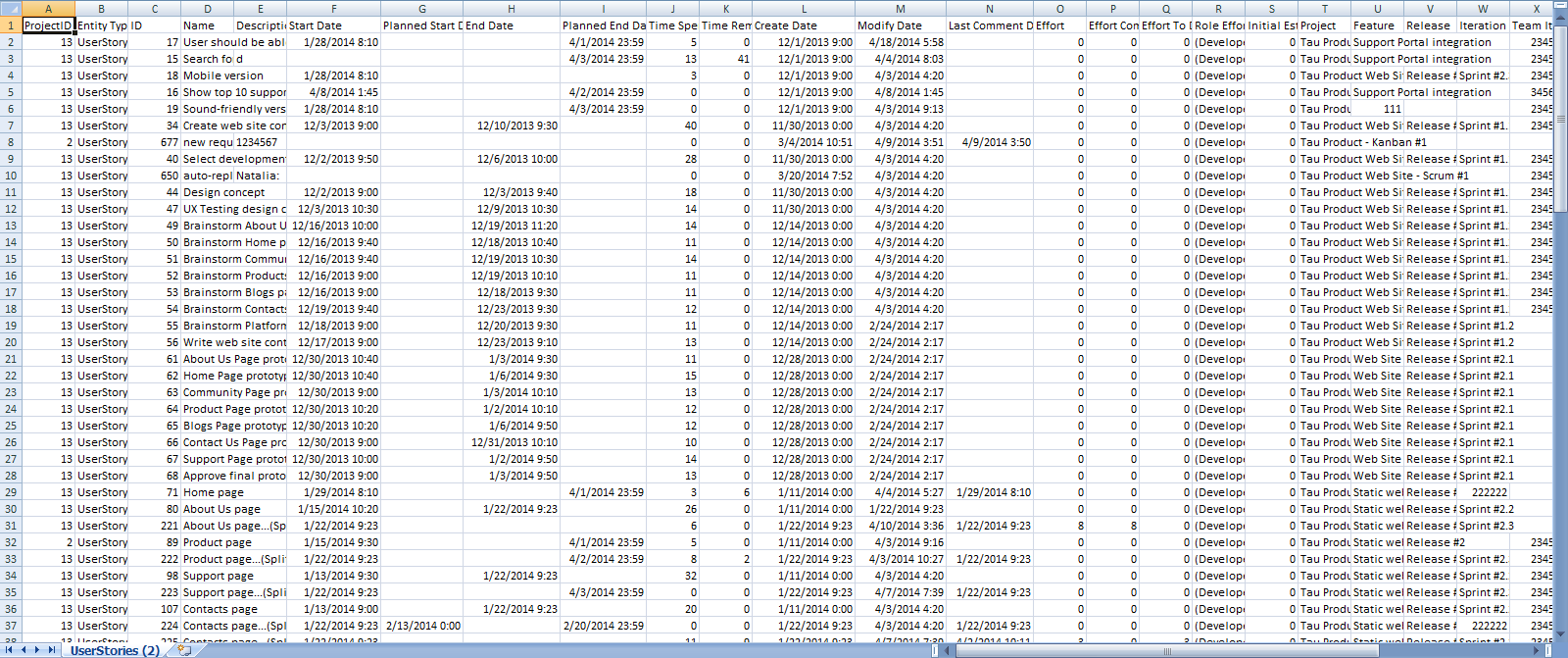 How To Export Data Into A Csv File Targetprocess Enterprise Agility Solution