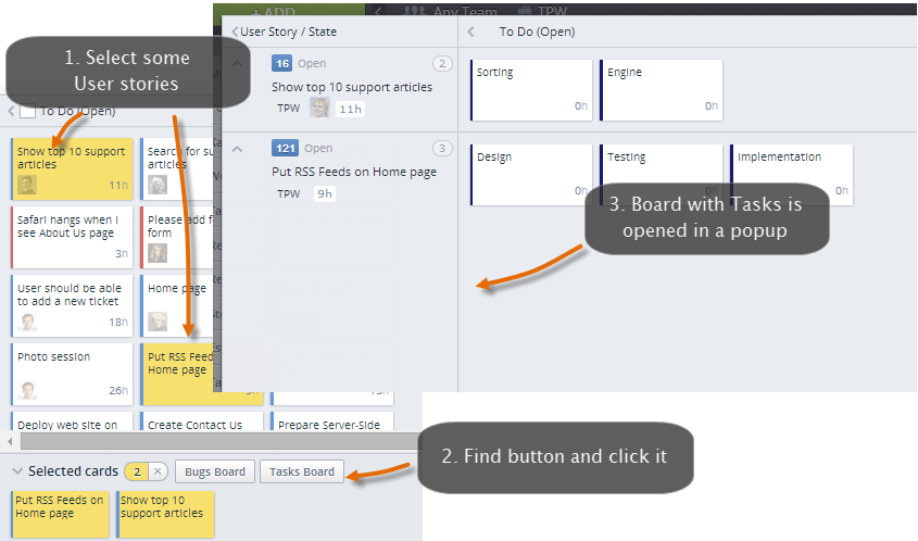 Nested Boards | Targetprocess - Enterprise Agility Solution