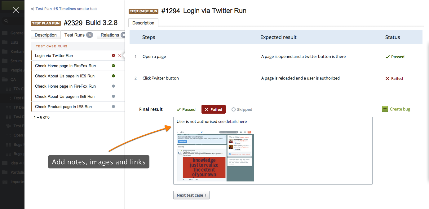 How to execute a Test Plan Run | Targetprocess - Enterprise Agility ...