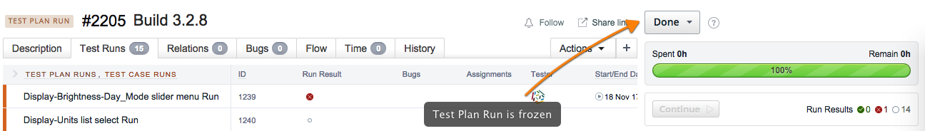 Test Plan Runs Freezing and Synchronization | Targetprocess ...