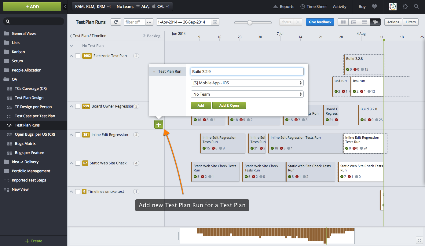 Test Case Runs and Test Plan Runs creation and execution ...