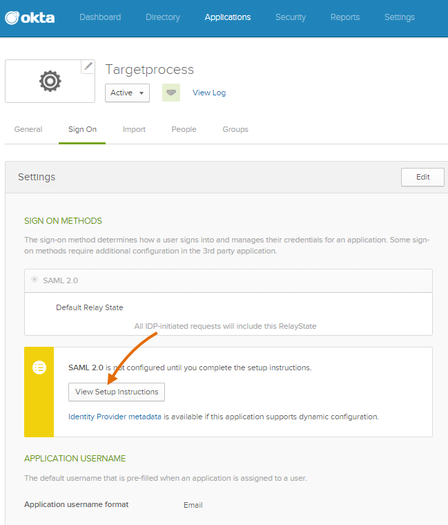How to set up Single Sign-On in Targetprocess with Okta | Targetprocess ...