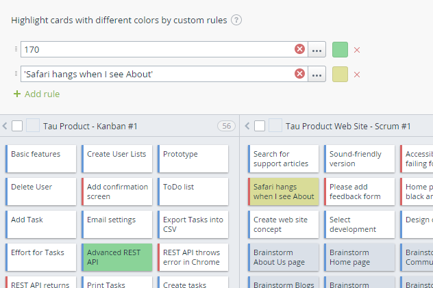Visual Encoding | Targetprocess - Enterprise Agility Solution