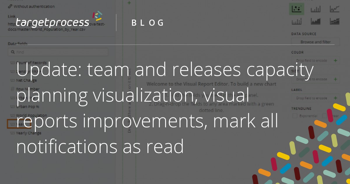 Update: team and releases capacity planning visualization, visual ...