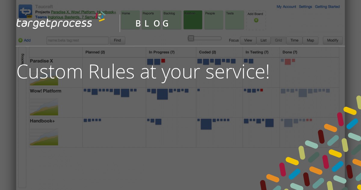 Custom Rules at your service! | Targetprocess - Enterprise Agility Solution