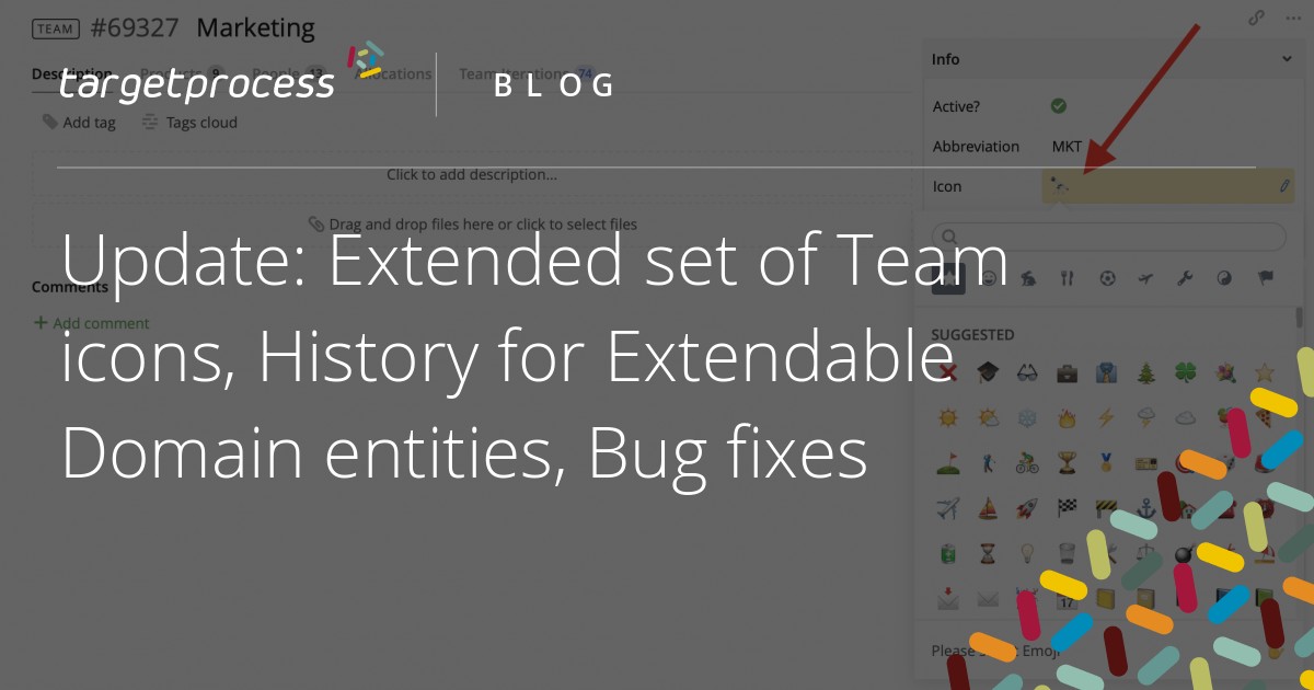 Update Extended Set Of Team Icons History For Extendable Domain Entities Bug Fixes